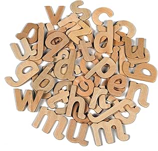 Wooden Letters, Natural, Lower Case (60): Amazon.ca: Electronics