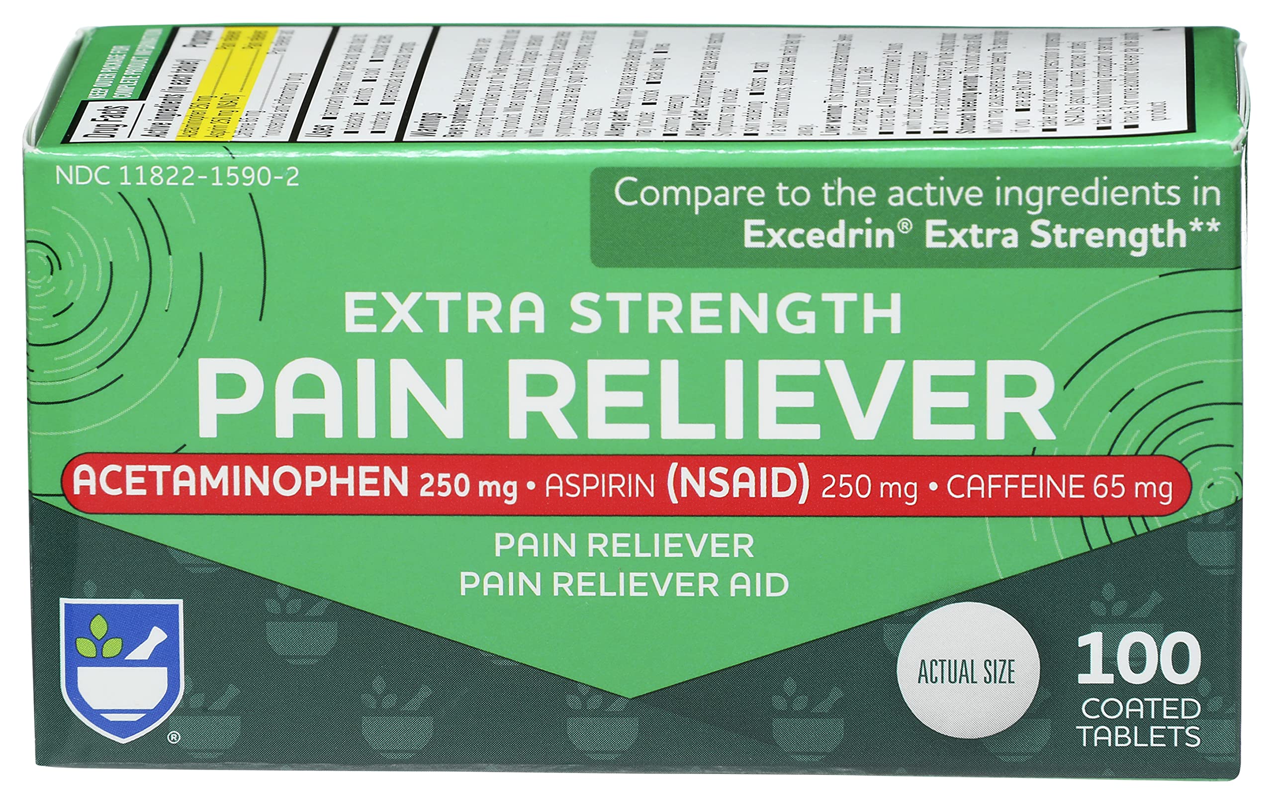 Mua Rite Aid Extra Strength Pain Reliever, Acetaminophen 250mg, Aspirin ...