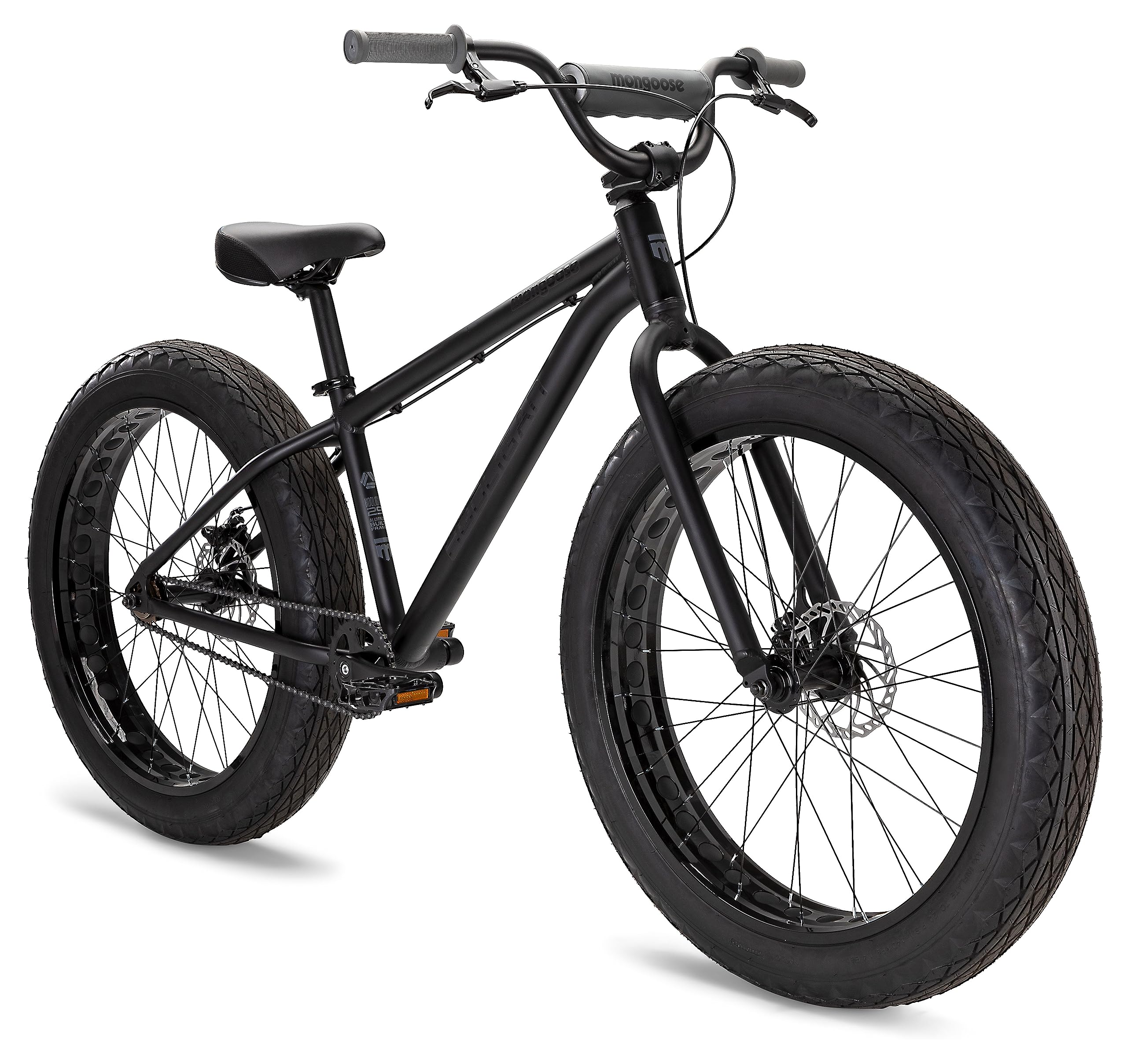 Mongoose Hooligan Fat Tire Adult BMX Bike, Big 26x4-Inch Wheels ...