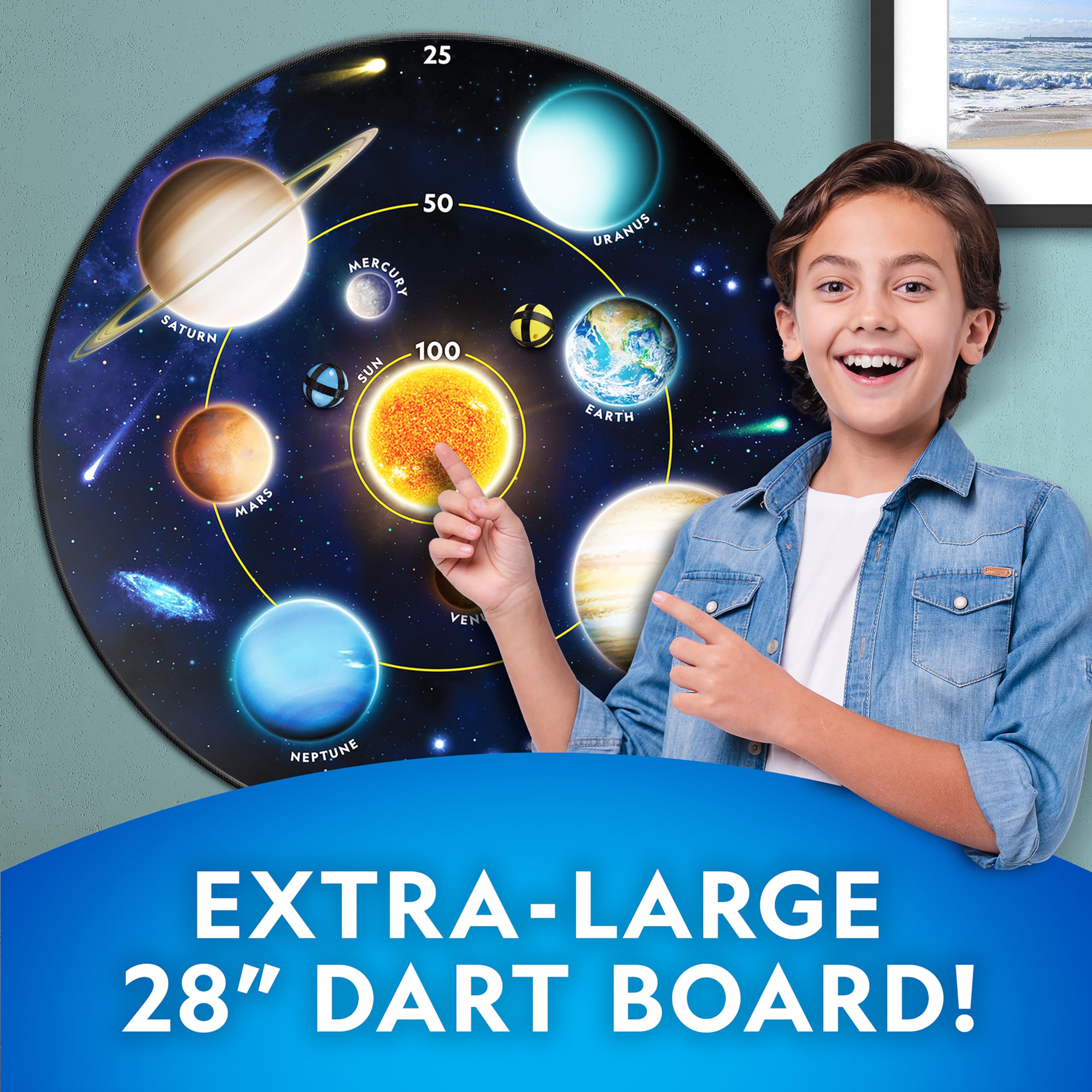 Mua NATIONAL GEOGRAPHIC Dart Board for Kids - Dart Ball Game Set with ...