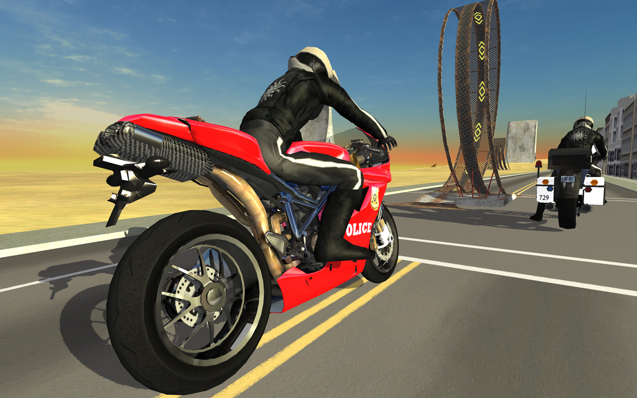 Police Stunt Moto Racing - Heavy Bike Simulator 3D:Amazon.com:Appstore ...