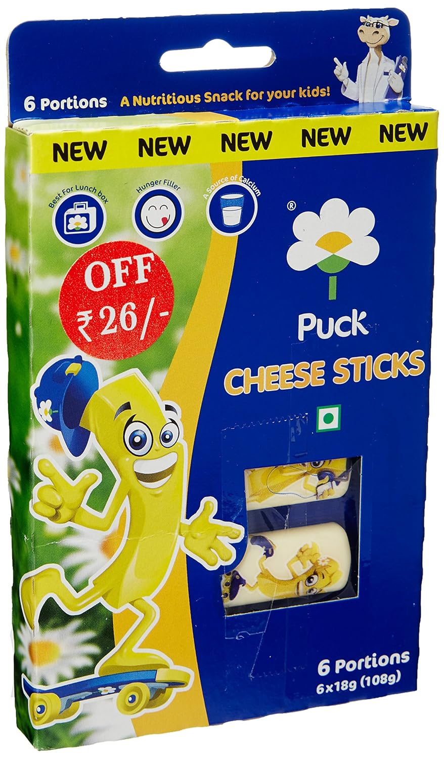Puck Cheese Sticks, 108g: Amazon.in: Grocery & Gourmet Foods