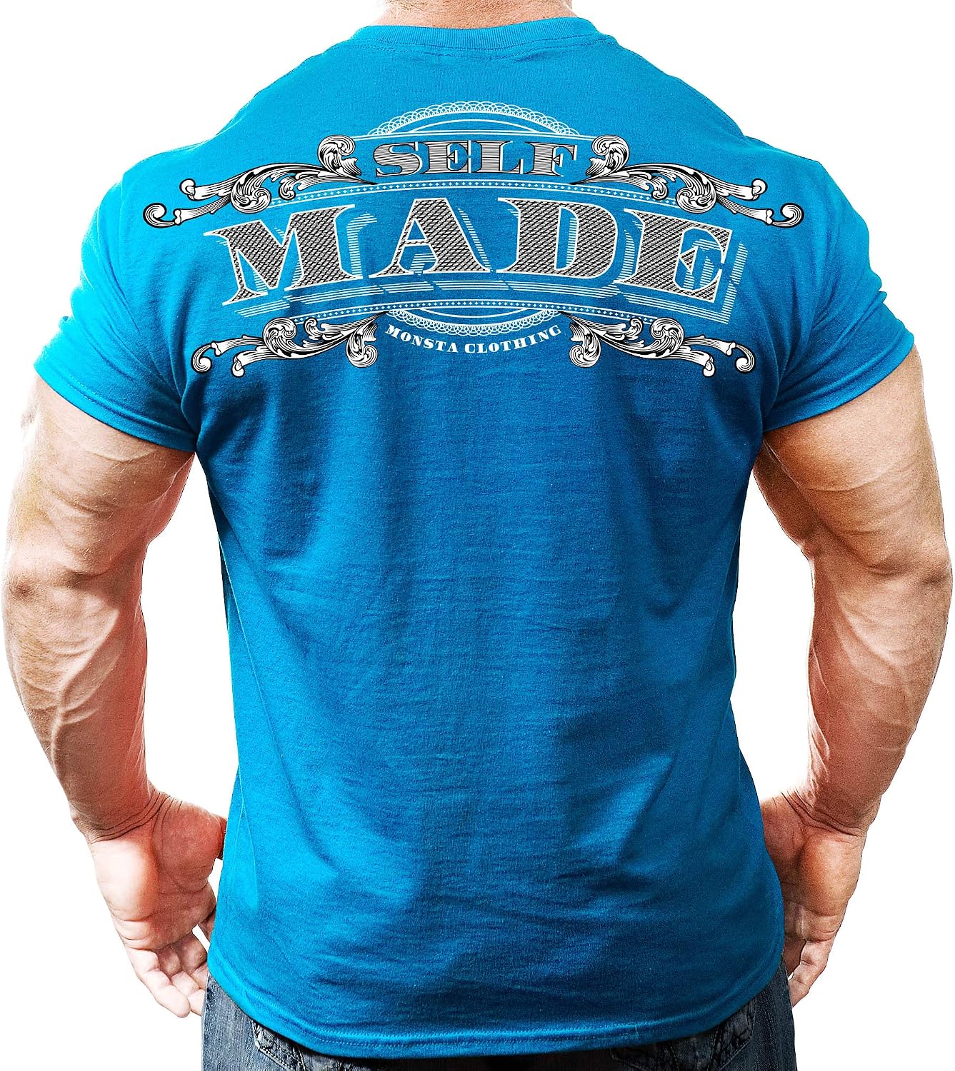 Monsta Clothing Co. Men's Bodybuilding Workout (Self Made) Athletic Gym ...