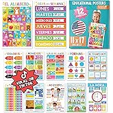 Amazon.com: Hadley Designs Spanish Classroom Decorations - 12 Spanish ...