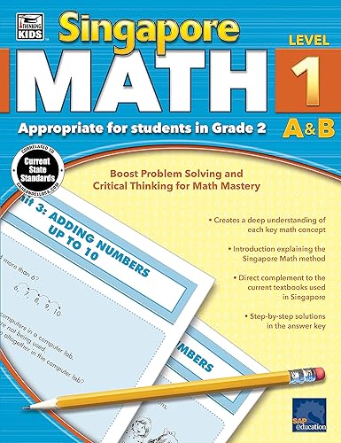 Singapore Math 2nd Grade Math Workbook, Addition, Subtraction ...