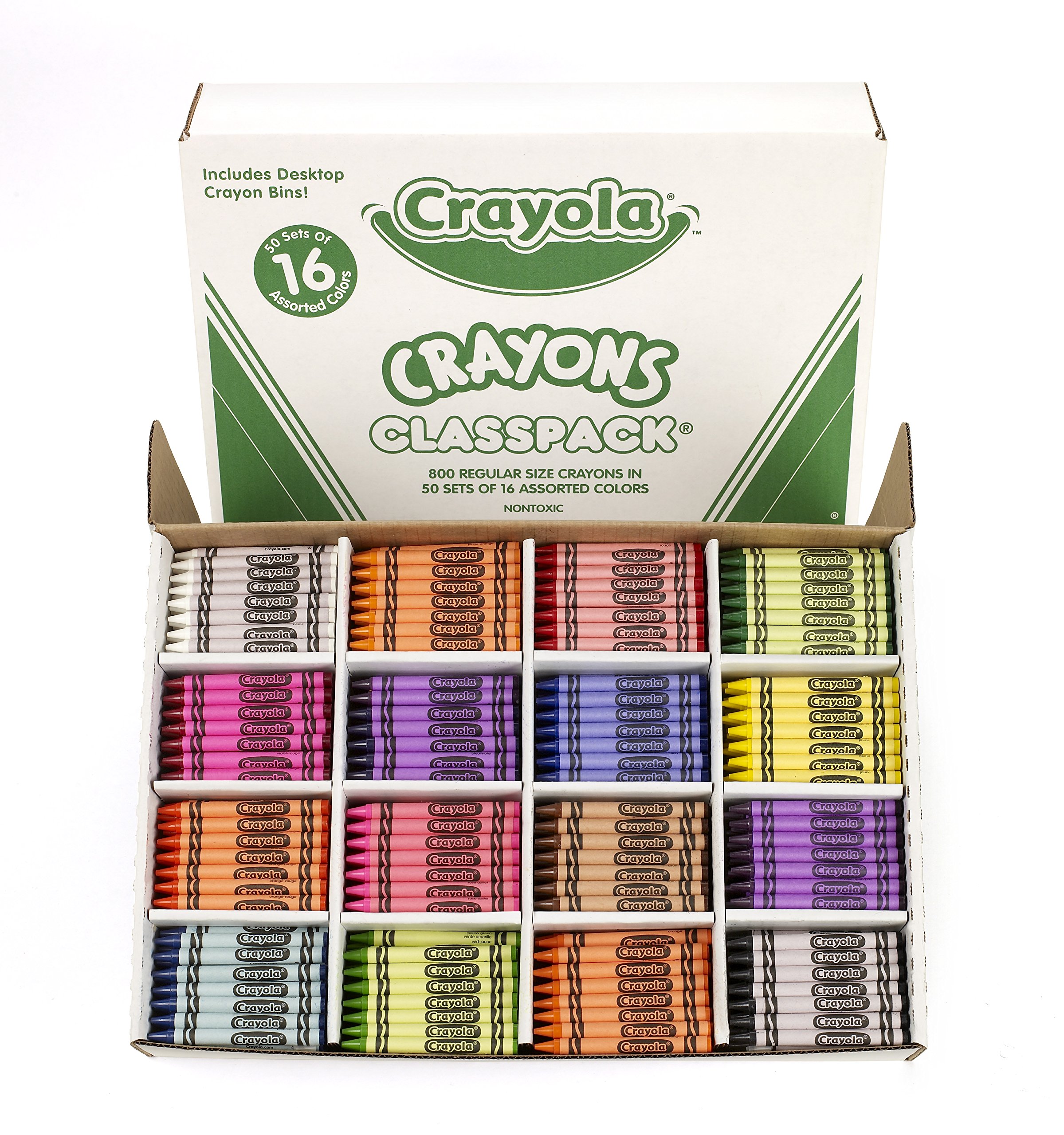 Crayola Crayon Classpack, School Supplies, 16 Colors (50 Each), 800 Ct ...