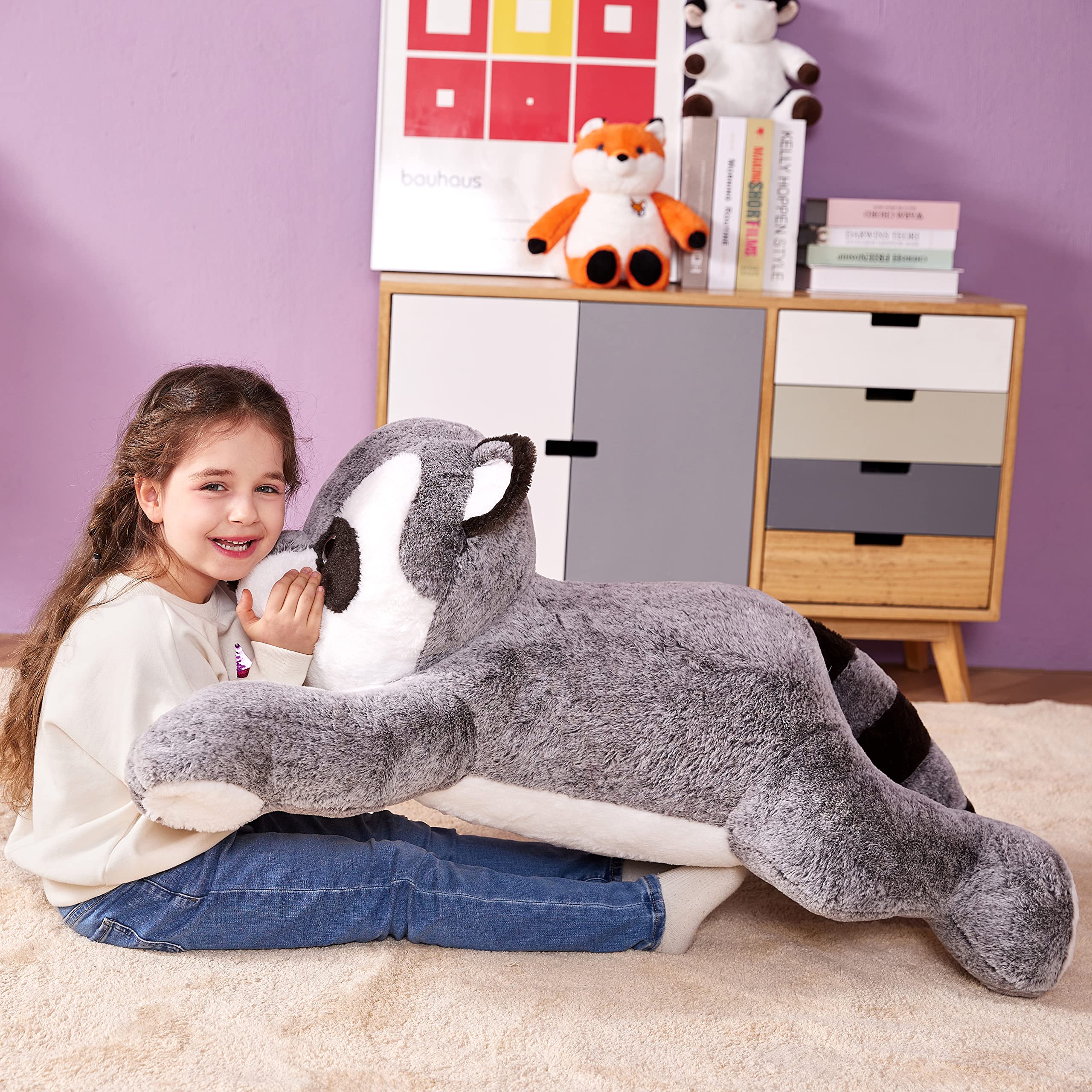 Mua IKASA Giant Raccoon Stuffed Animal Plush Toy,Large Racoon 30" Cute ...