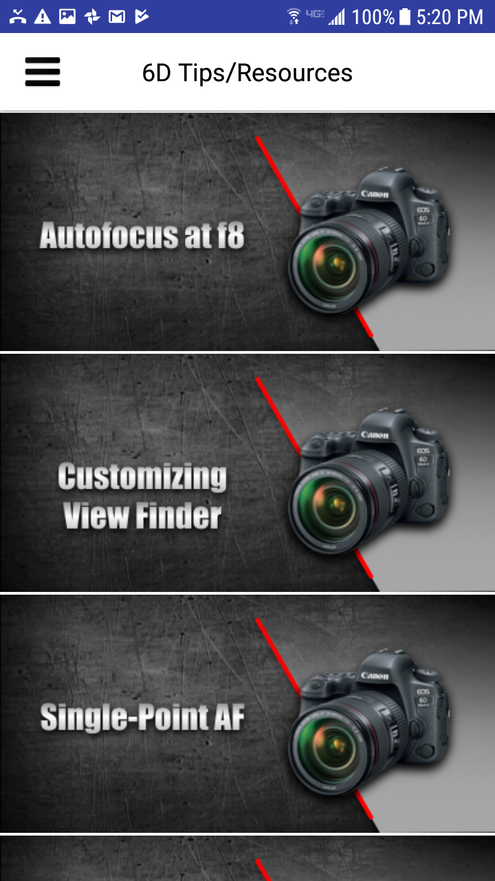 Canon 6D mark II Training:Amazon.co.jp:Appstore for Android