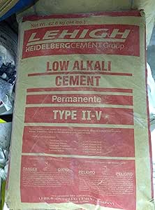 Ordinary Portland Cement (Type II-V) 10 LB Bag - - Amazon.com