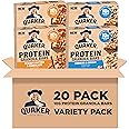 Amazon.com: Quaker Protein Granola Bars, 2 Flavor Variety Pack, 10g ...