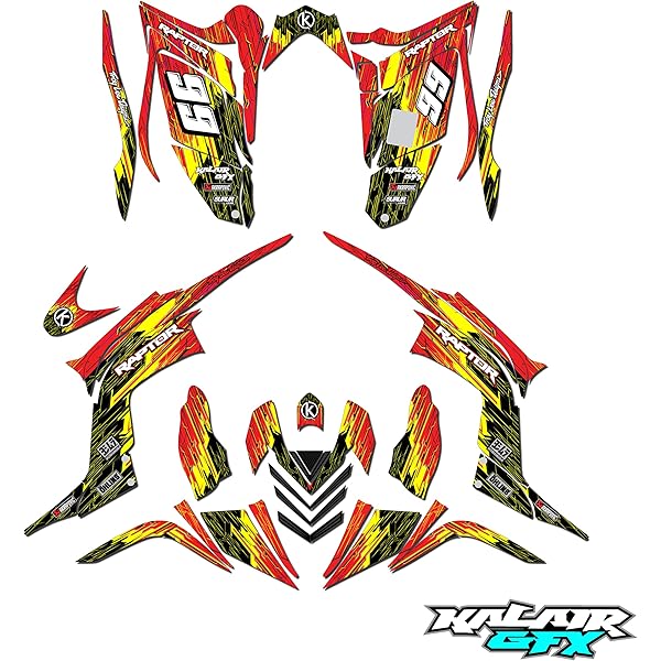 Yamaha Raptor 700?2006???2012?ATV全地形対応車AMRレーシンググラフィックキットデカールカーボンXレッド グ-