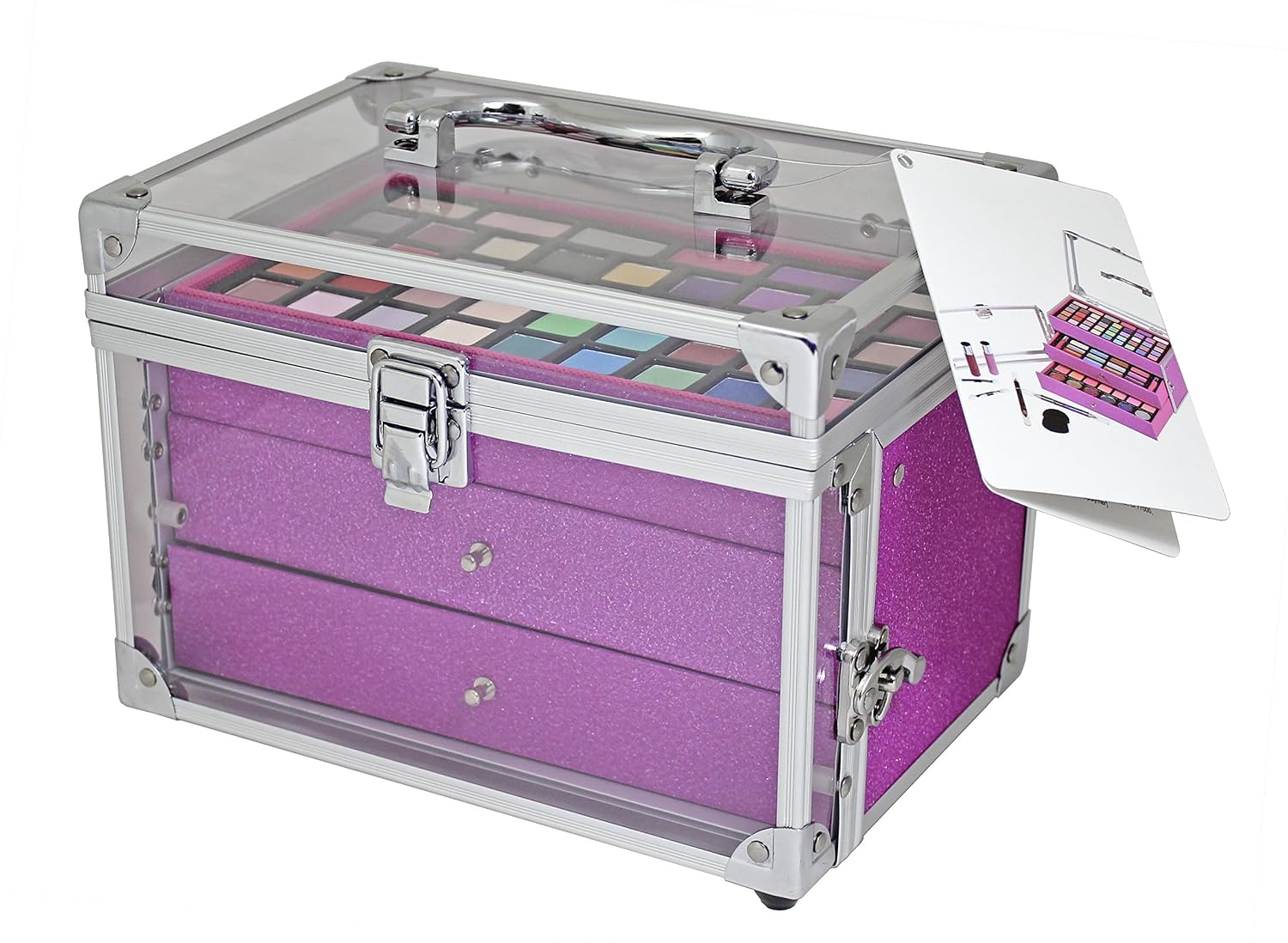 Schminkkoffer 'Acrylic meets Glitter' pink: Amazon.de: Beauty