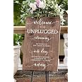 Amazon.com: Unplugged Wedding Sign - Unplugged Ceremony Sign - Vertical ...