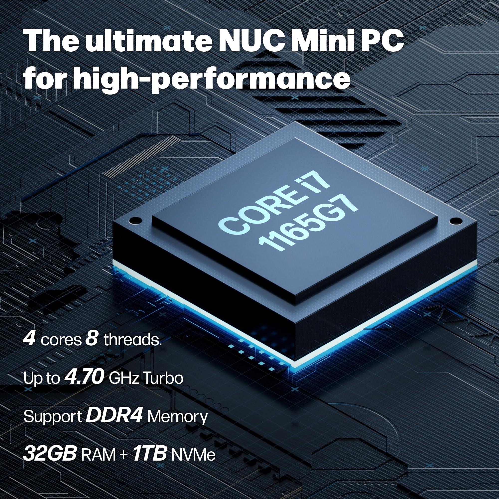 Mua 4TB Elite Intel NUC Mini PC (Model NUC11PAHi7) Windows 11 Pro, 64GB ...