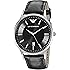 Amazon.com: Emporio Armani Men's AR2447 Dress Black Leather Watch ...
