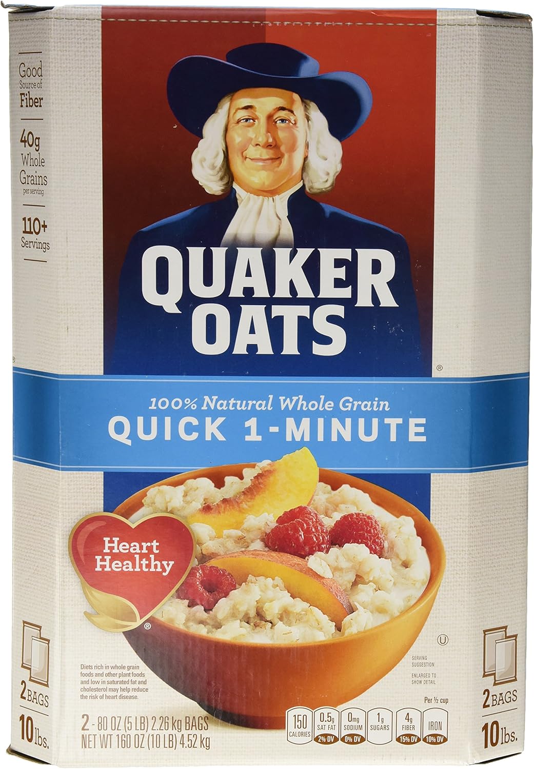 Quaker Oats Quick 1 Minute Oatmeal - 2/5 lb.: Amazon.ca: Grocery