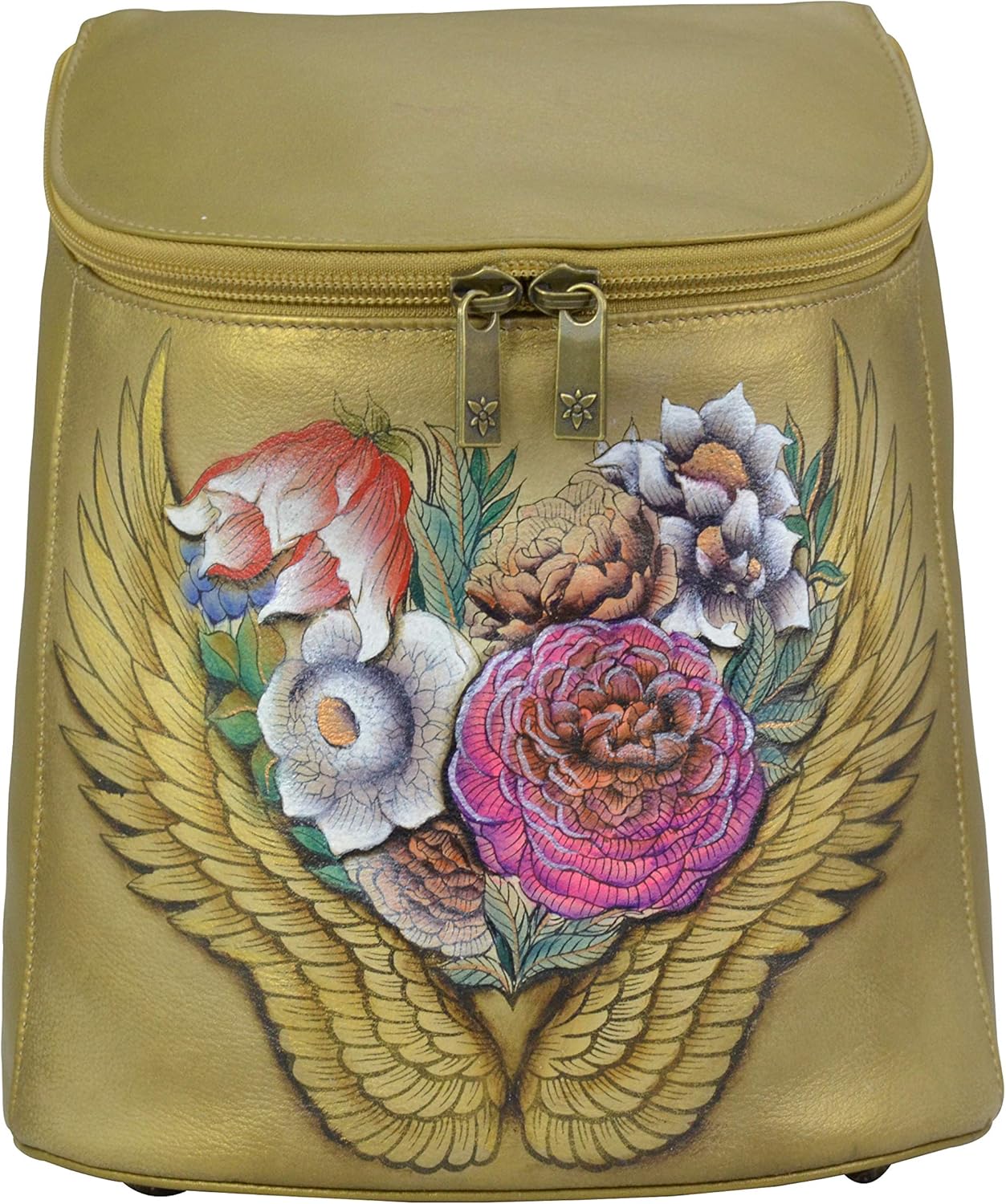 Anuschka Women’s Genuine Leather Backpack – Hand Painted Exterior ...