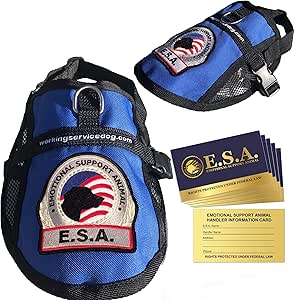 Amazon.com : Premium Emotional Support Dog Vest | ESA Dog Vest | Mesh Cooling Panel | Emotional ...