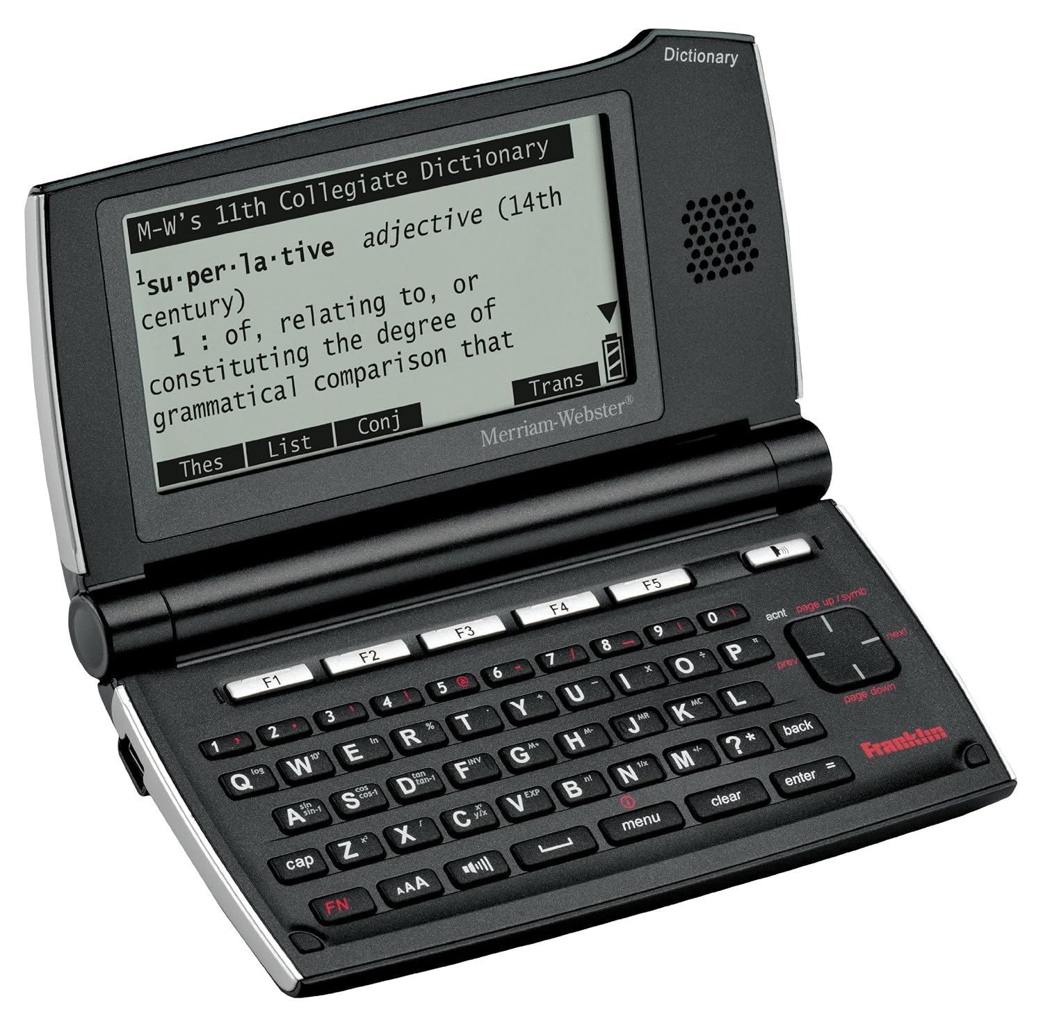 Franklin Merriam Webster Speaking Collegiate Dictionary SCD 2110 Franklin Merriam Webster Speaking Collegiate Dictionary SCD 2110