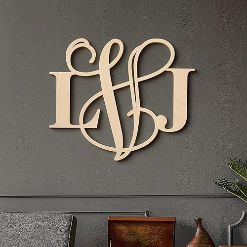 Large Initial Wall Decor