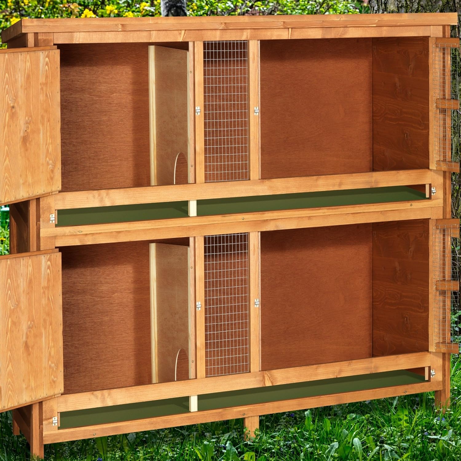 Houses & Habitats 4ft Chartwell 2 Tier Rabbit Hutch for keeping pets ...