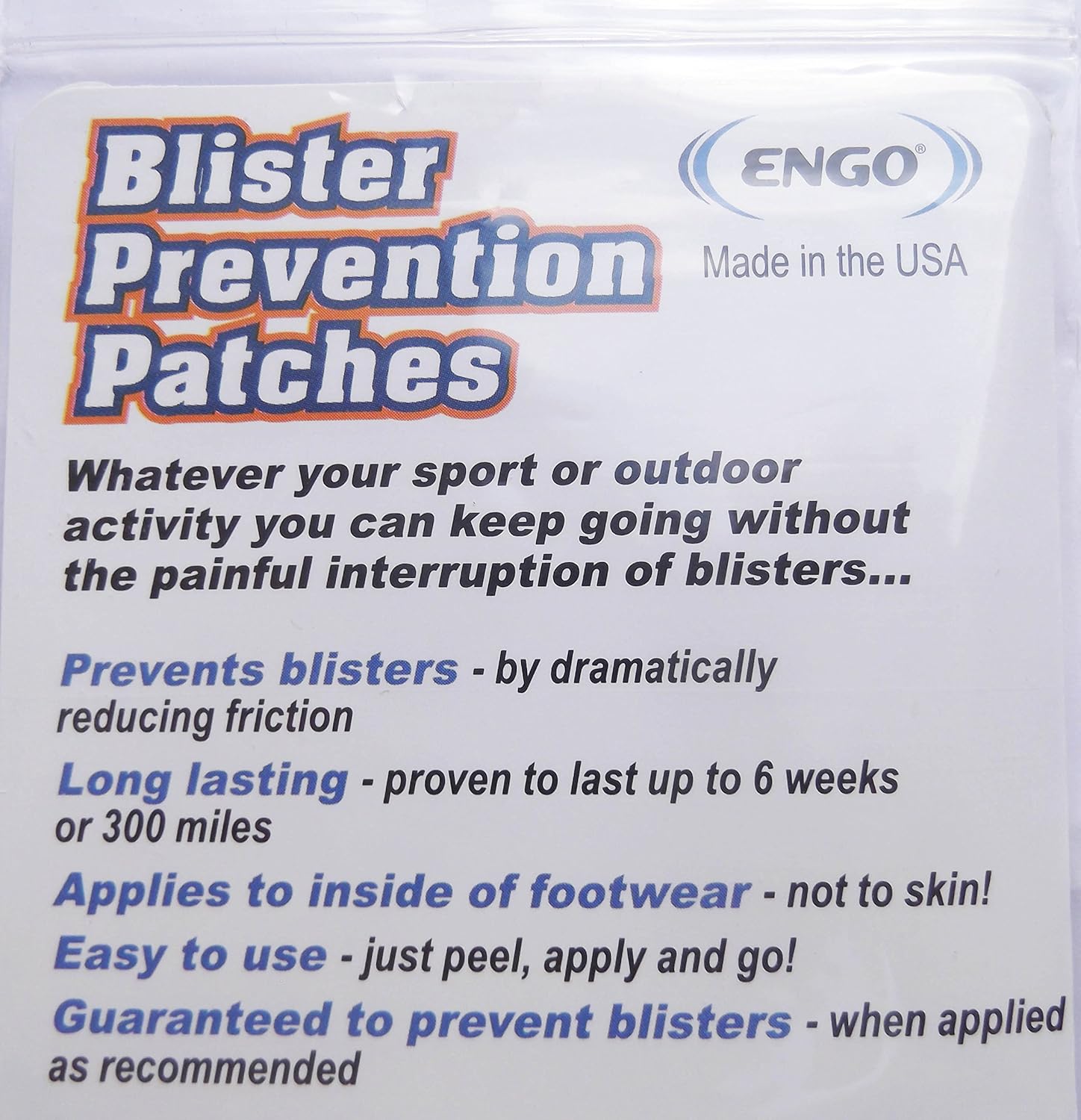 Engo Blister Prevention – Heel Patches & Ovals for Complete Foot ...