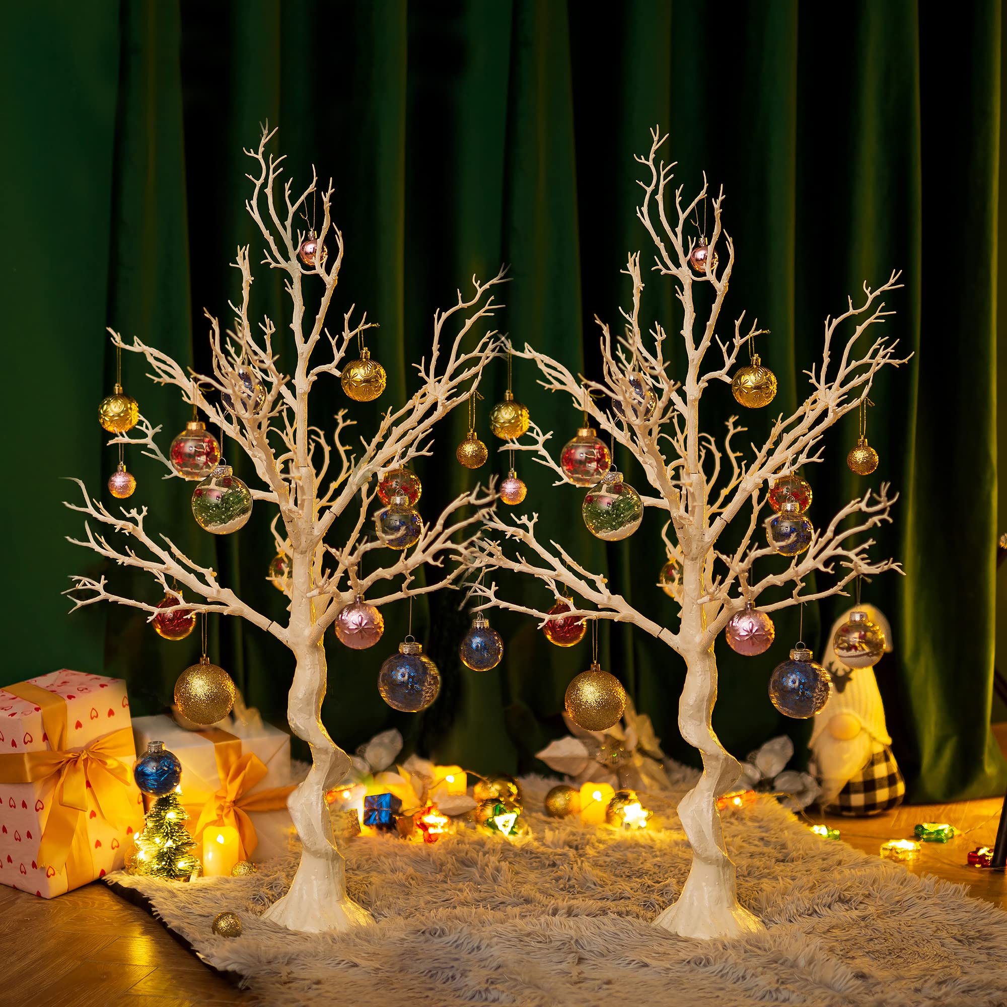 Sziqiqi White Artificial Trees for Wedding Party Decoration Fake Tree ...