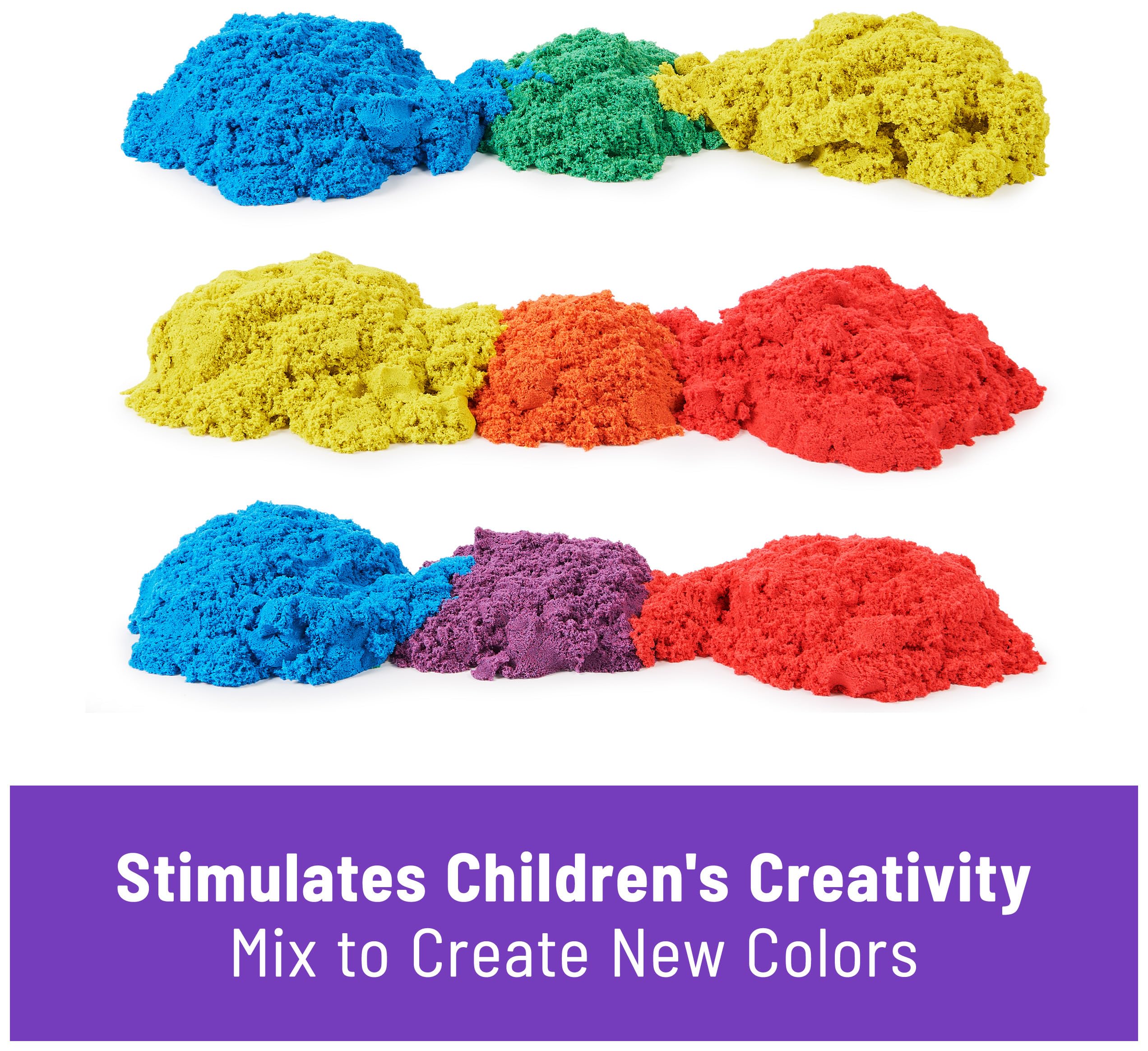 Mua Kinetic Sand, 20-Pack Eggs with 3.3lbs Red, Yellow & Blue Play Sand ...