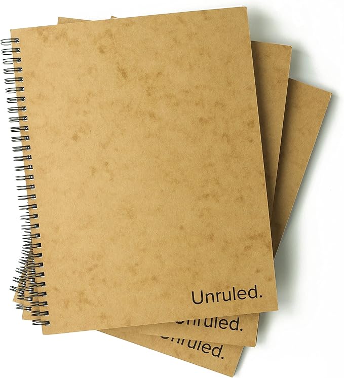 Unruled Notebook (3 Pack): Environmentally Sustainable, Designed by ...