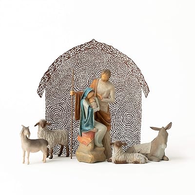 Buy Willow Tree The Holy Family Complete Small-Scale 6-Piece Nativity ...