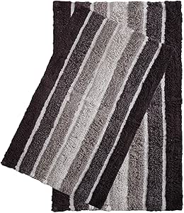 Amazon.com: 2-Piece Cotton Alpine Stripe Bath Rug Set - 100% Cotton ...