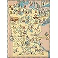 Amazon.com: Minnesota Wooden Map Jigsaw Puzzle Toys for Adults USA of ...