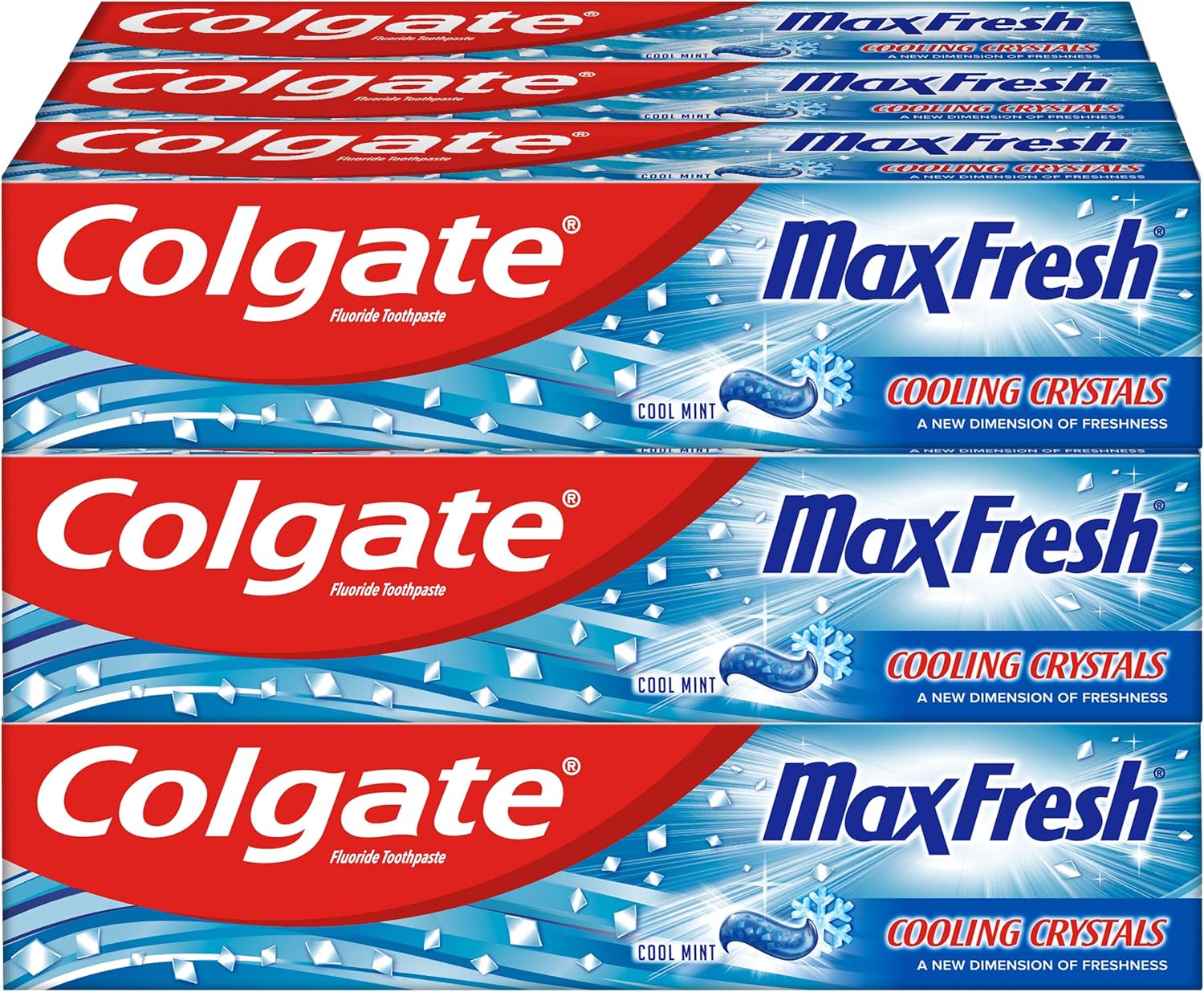 Colgate Max Fresh Cooling Crystals Toothpaste , 125 ml (Pack of 12 ...