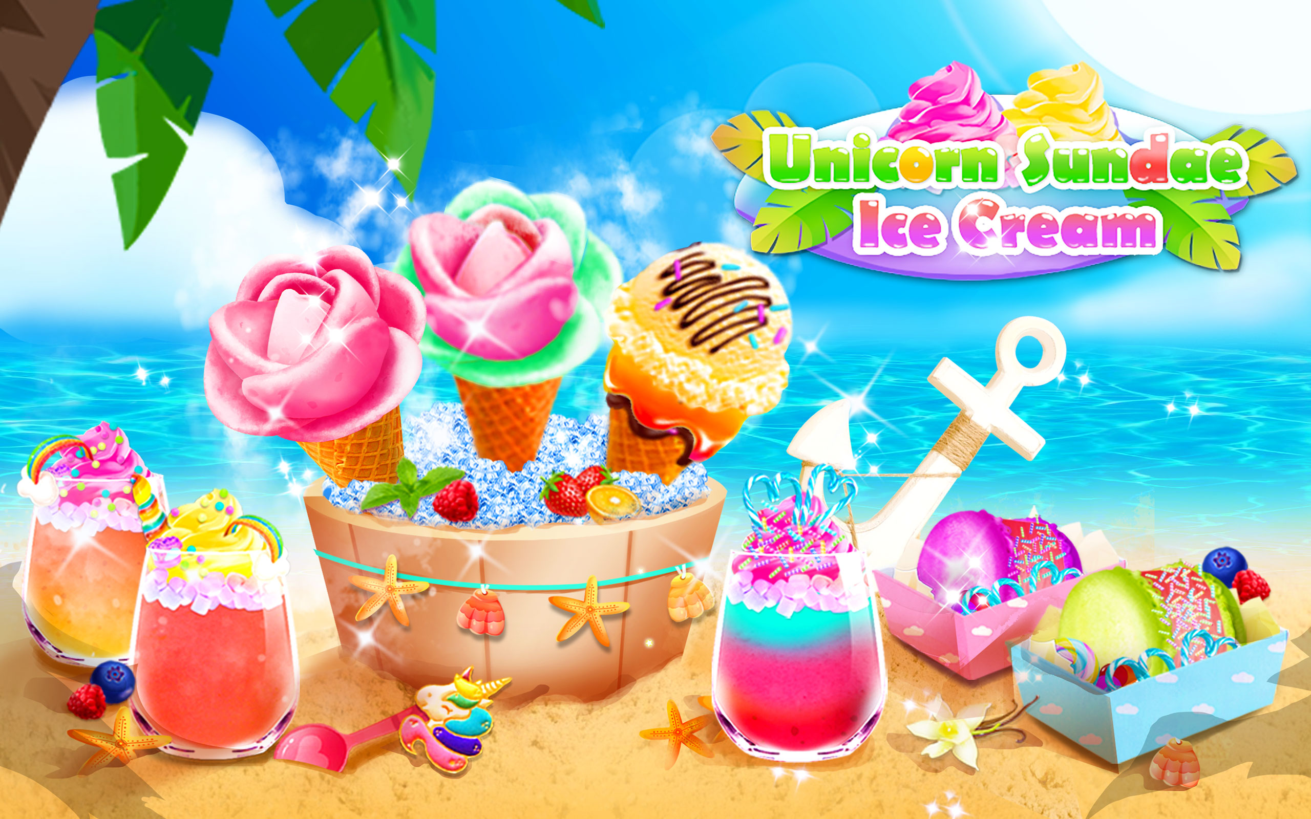 Unicorn Ice Cream Sundae - Ice Desserts Maker : Amazon.es: Apps y Juegos