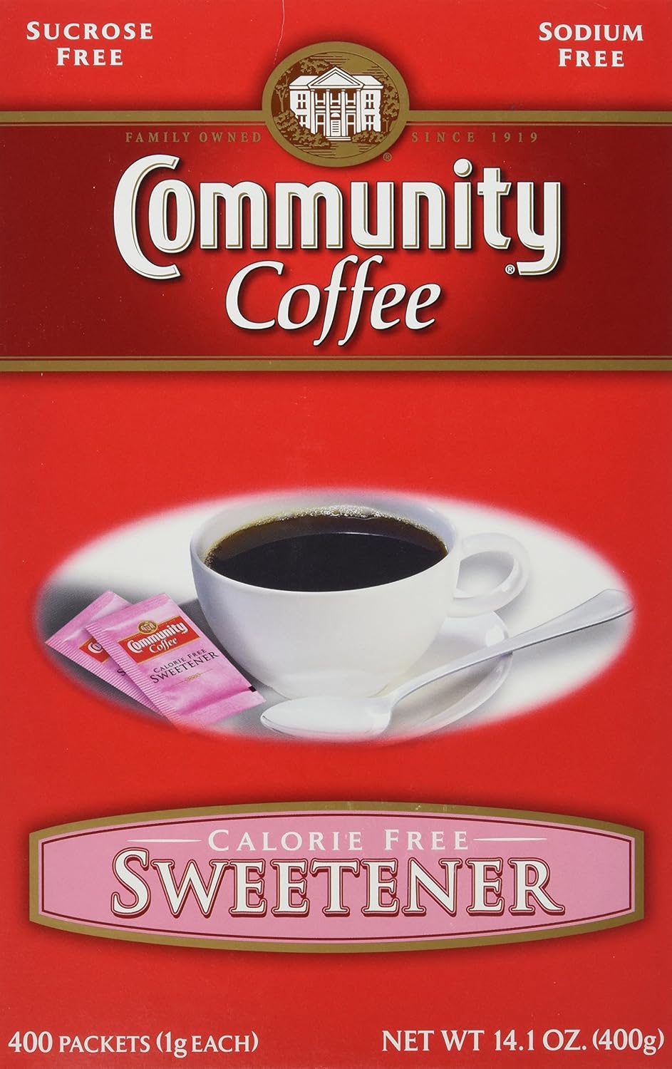 Amazon.com : Community Coffee Pink Sweetener Packets, 400 Count (Pack ...