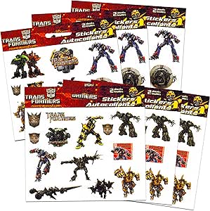 Amazon.com: Transformers Stickers Party Favors Pack ~ Bundle Includes ...