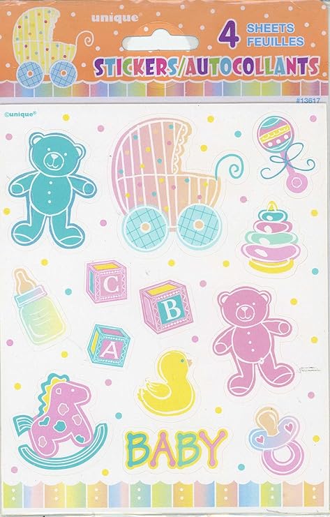 Baby Themed Scrapbooking Stickers, 56 Pieces: Amazon.co.uk: Kitchen & Home