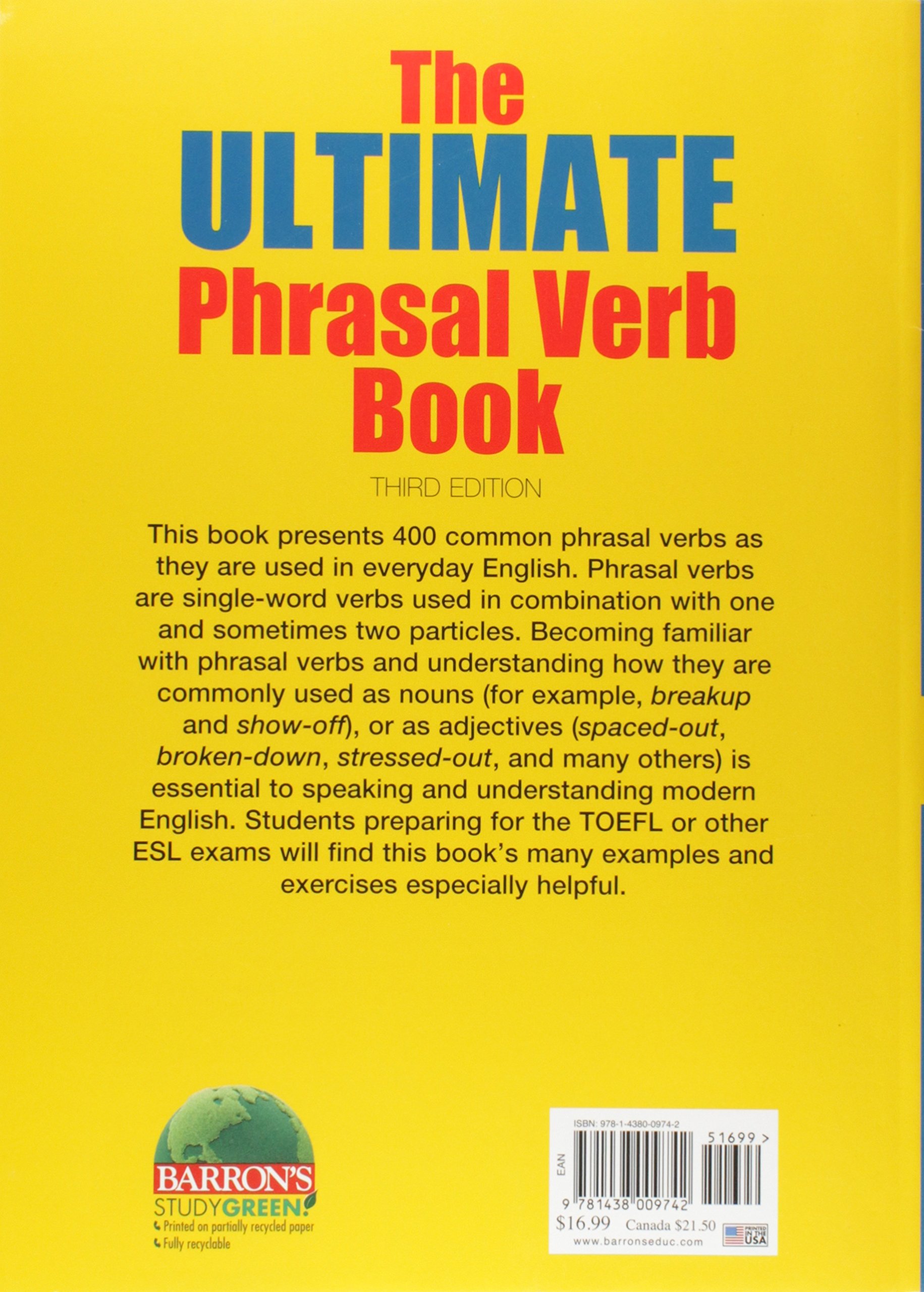 Mua Ultimate Phrasal Verb Book (Barron's Foreign Language Guides) Ultimate Phrasal Verb Book ...