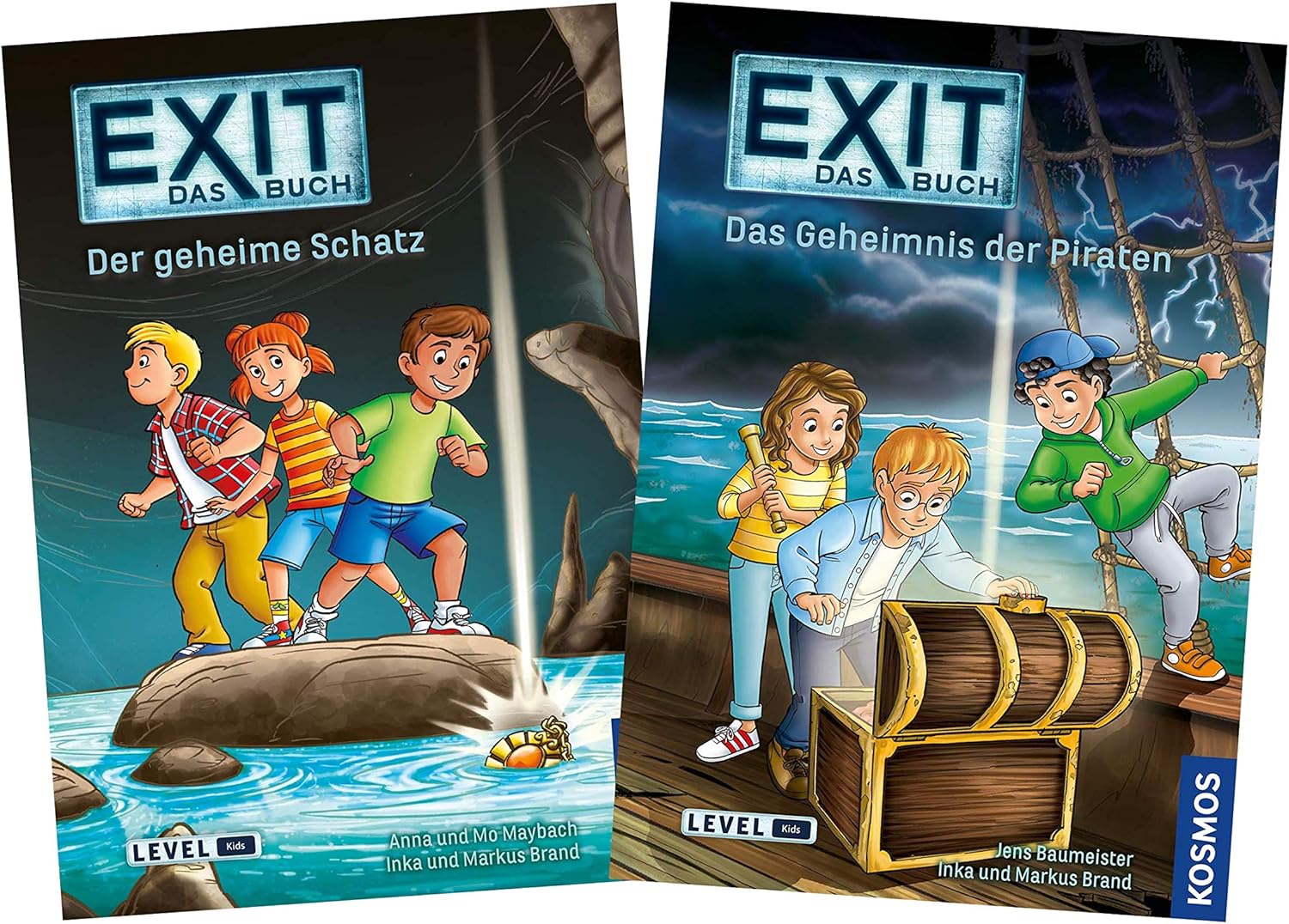 EXIT Kosmos Book Set: The Secret Treasure + The Secret of Pirates ...
