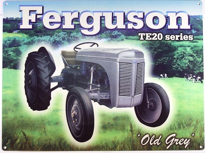 Amazon.com: Massey Ferguson TE20 Heritage large metal sign 16" x 12 ...