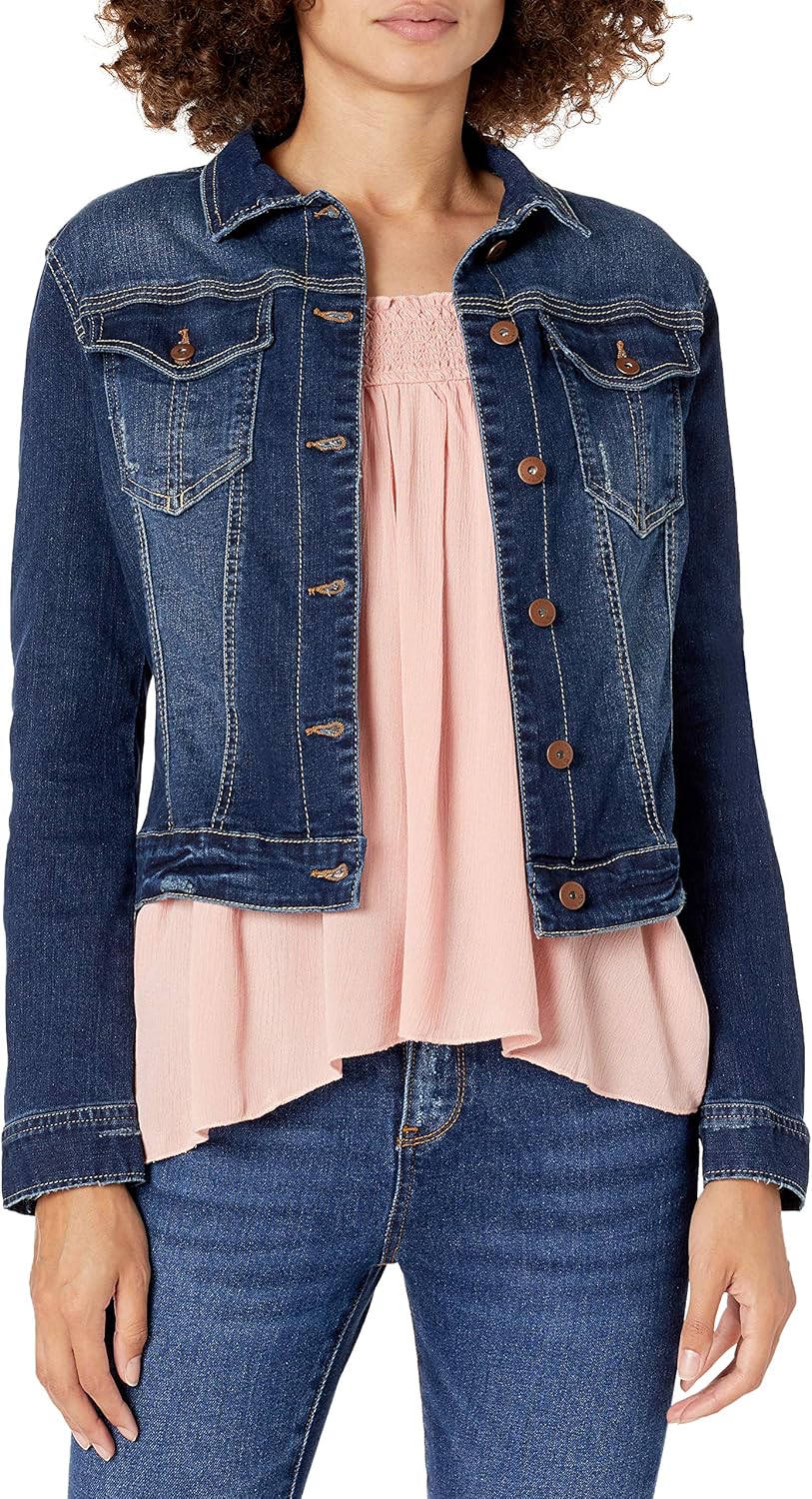 Amazon.com: UNIONBAY womens Brendan Classic Stretch Denim Jacket: Clothing
