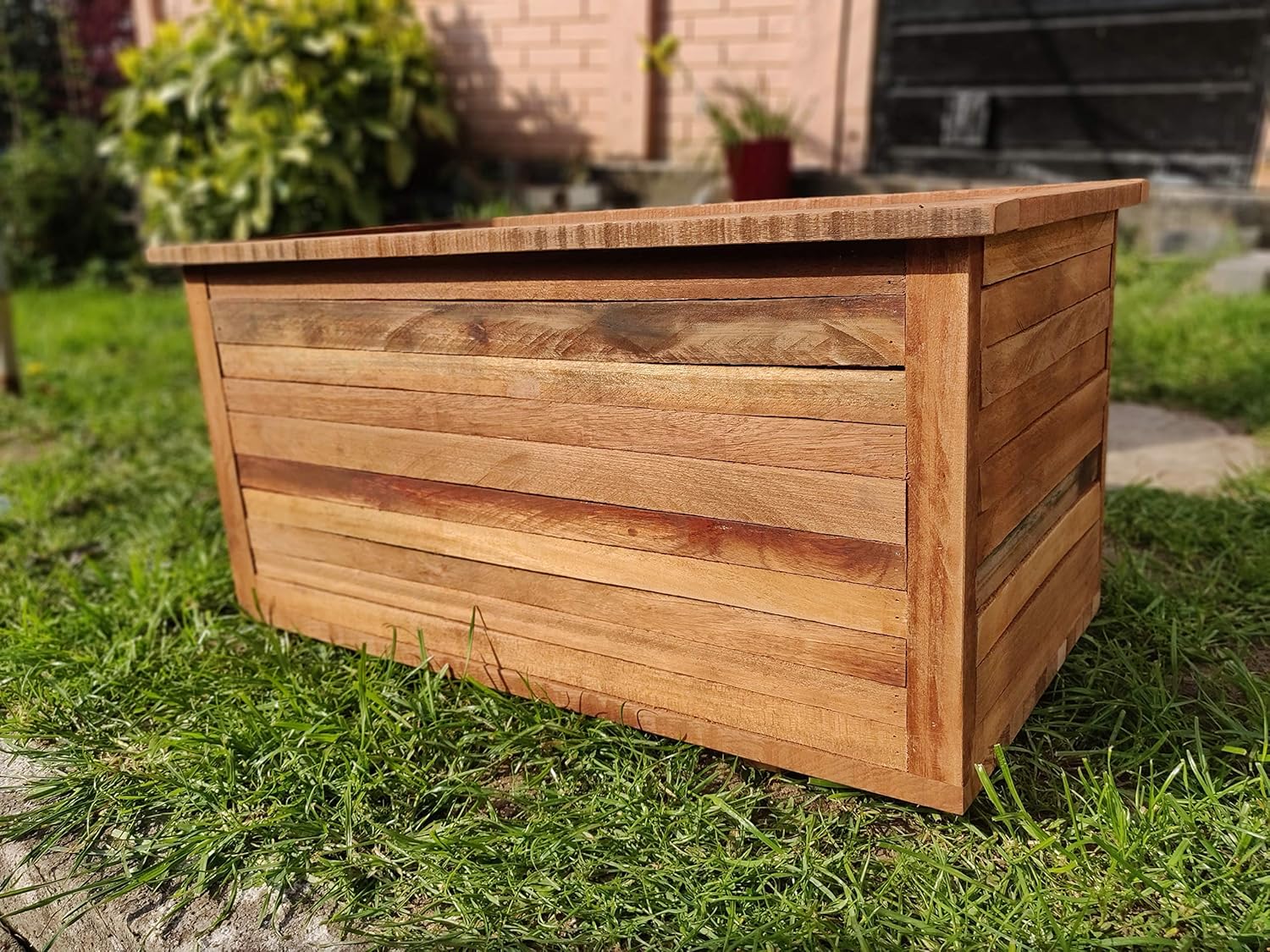 Medium Rectangle Rustic Garden Planter: Amazon.co.uk: Handmade