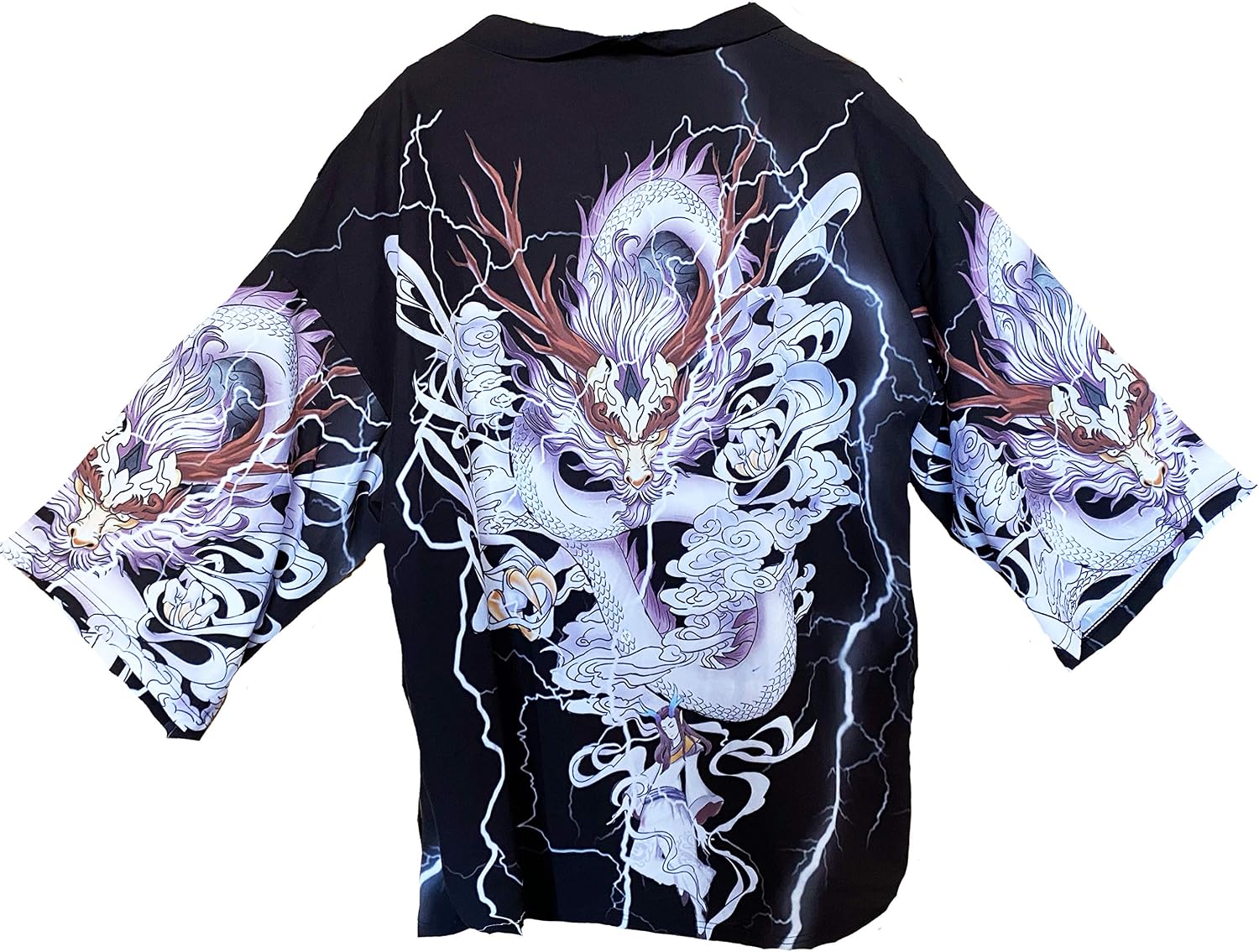 Dragon Kimono Man Women with Belt Japanese Clothing Japan Cardigans ...