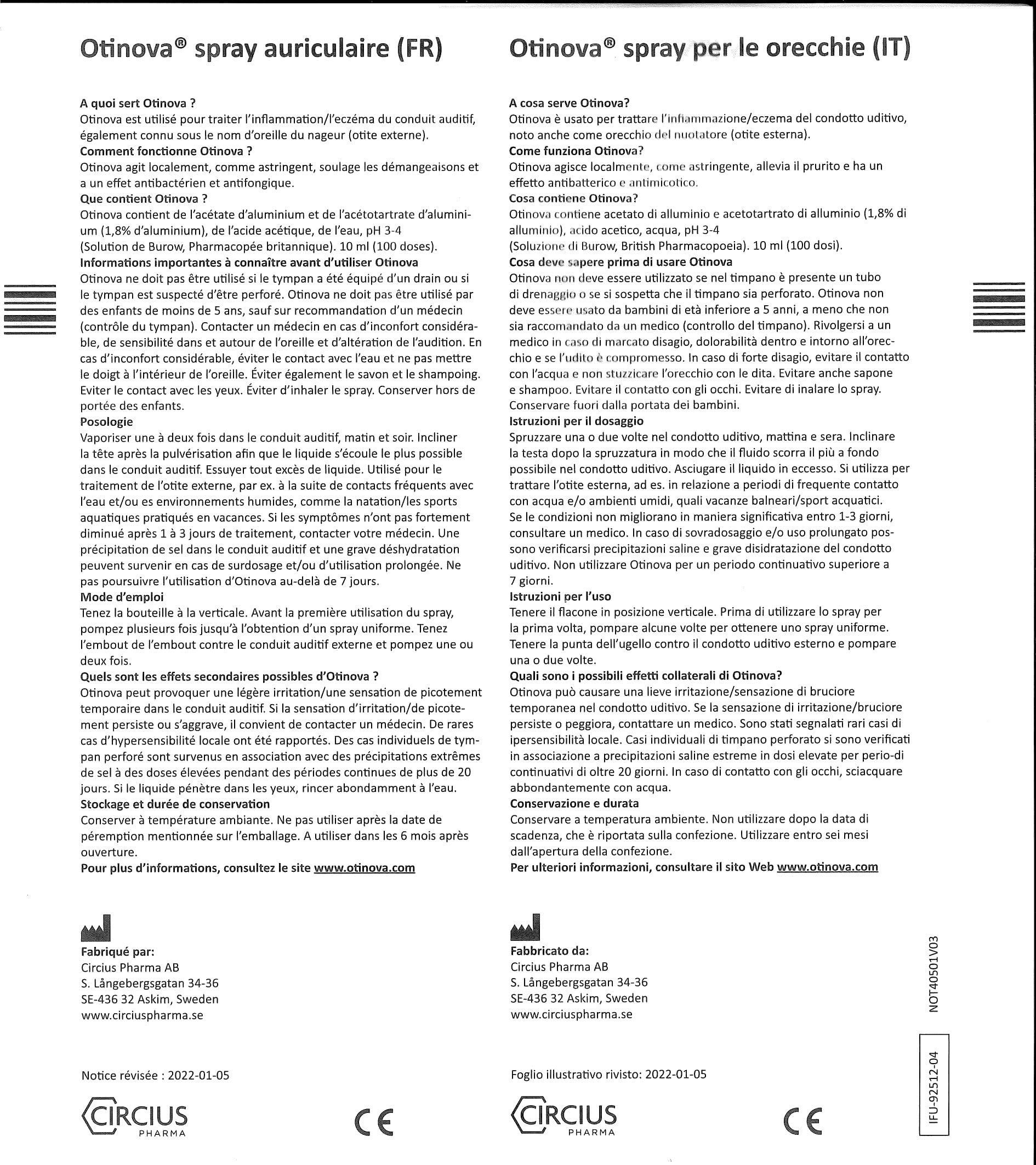 Mua Otinova Ear Spray 15 ml – Fast acting formula designed to remove ...