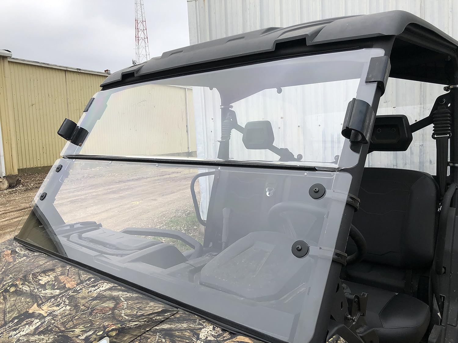 Motorcycle & ATV 2016-2019 CAN-AM DEFENDER 1/4 POLYCARBONATE FOLD DOWN ...