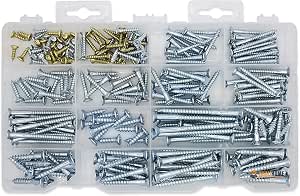Amazon.com: #1 Wood Screw Assortment Kit, 240 Pieces, Model:, Outdoor ...