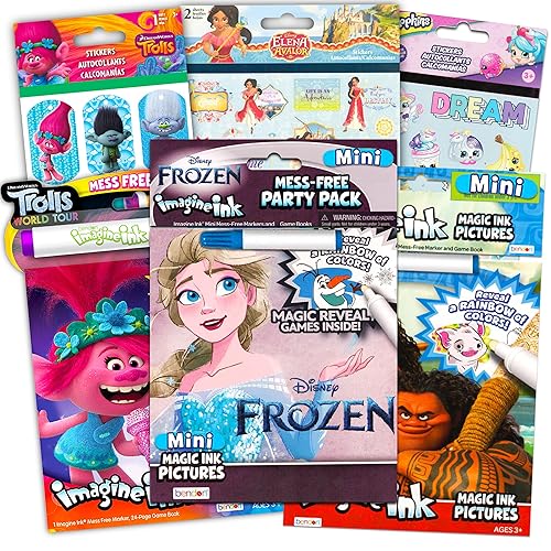 Imagine Ink Magic Mess-Free Coloring Books for Girls Kids Super Set ...