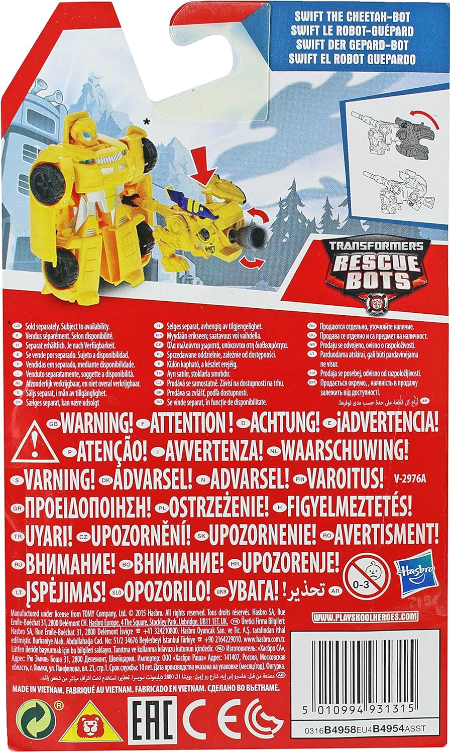 Playskool Heroes Transformers Rescue Bots – Swift The Cheetah Bot ...