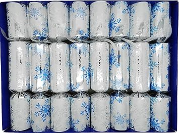 Crackers Fill Your Own Christmas Crackers - Box of 8 Winter Snowflake ...