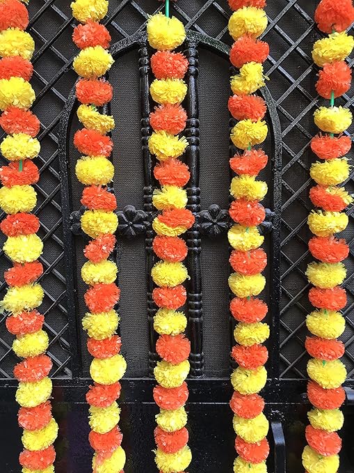 Buy Magpie Document Bag Phool Mala Artificial Genda Phool Marigold ...